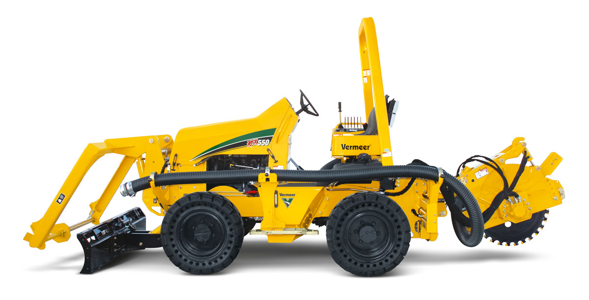 Zanjadora con neumáticos RTX 550 - Vermeer Rent España